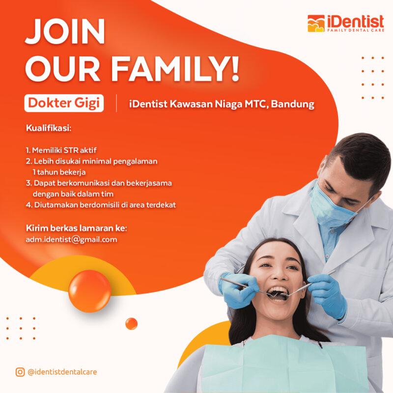 Lowongan Kerja Dokter Gigi di iDentist Family Dental Care - LokerBandung.id