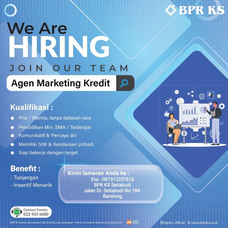 Lowongan Kerja Agen Marketing Kredit di BPR KS - LokerBandung.id