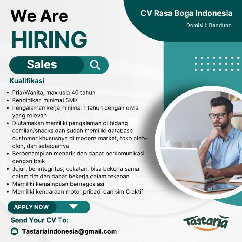 Lowongan Kerja Sales / Direct Sales di CV. Rasa Boga Indonesia ...