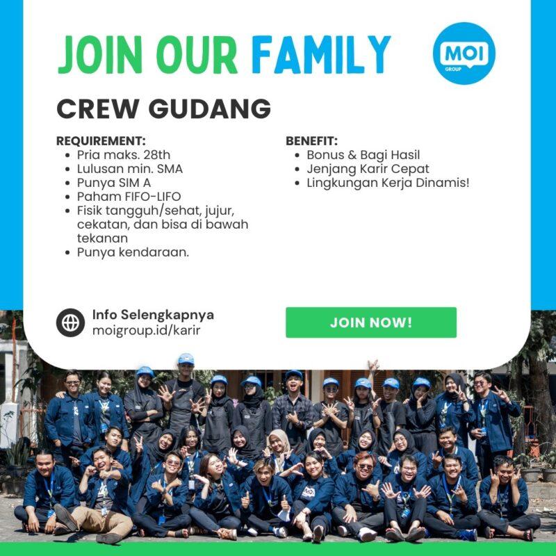 Lowongan Kerja Crew Gudang - Store Leader & Crew di MOI Group - LokerBandung.id