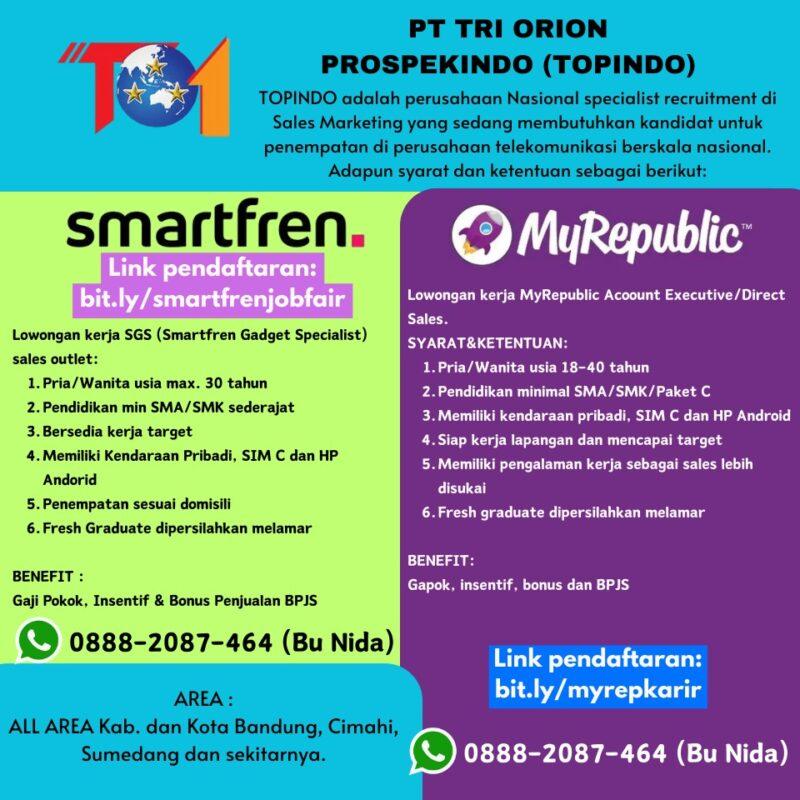 Lowongan Kerja Smartfren Gadget Specialist (SGS/Sales Outlet) - Account Executive/Direct Sales ...