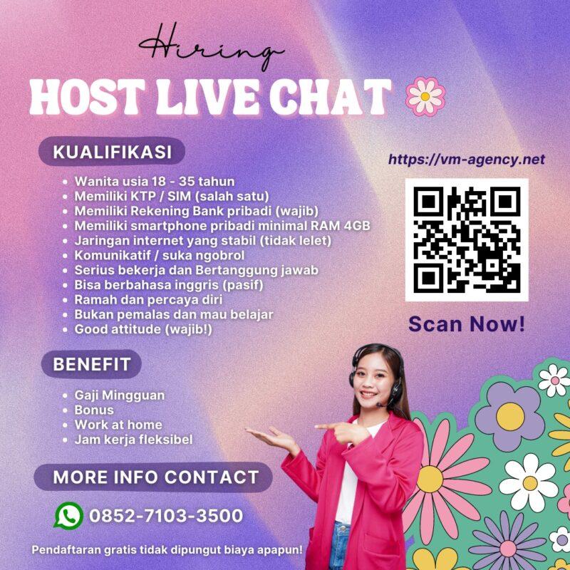 Lowongan Kerja Streamer/Host di VM Agency - LokerBandung.id