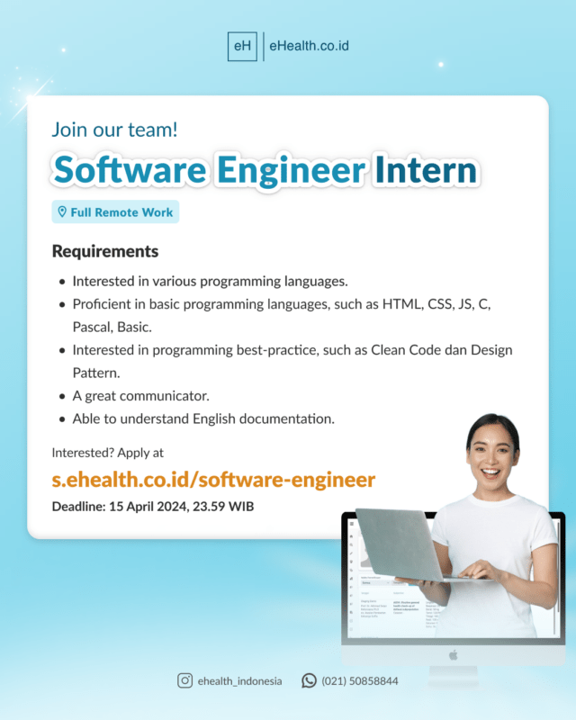 Lowongan Kerja Software Engineer Intern di eHealth.co.id - LokerBandung.id