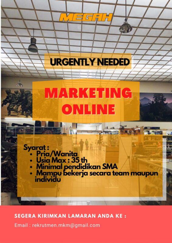Lowongan Kerja Marketing Online di Megah Sports - LokerBandung.id