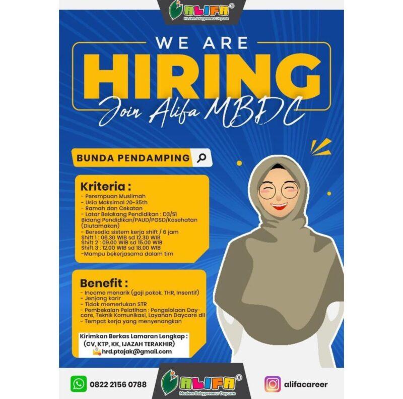 Lowongan Kerja Bunda Pendamping di Alifa Moslem Babypreneur Daycare ...