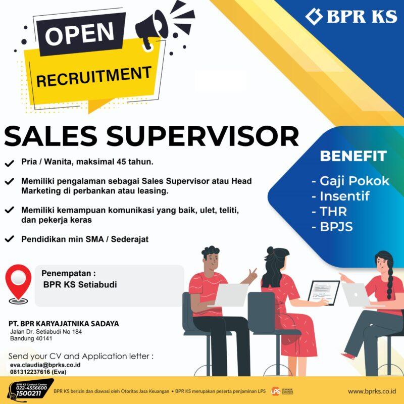 Lowongan Kerja Sales Supervisor di BPR KS - LokerBandung.id