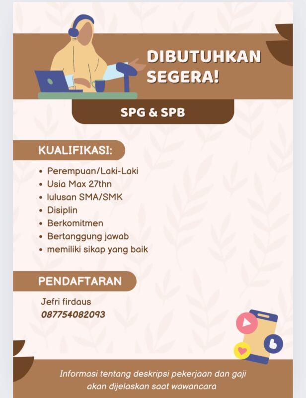 Lowongan Kerja SPG - SPB di PT. Indo Junior Grup - LokerBandung.id