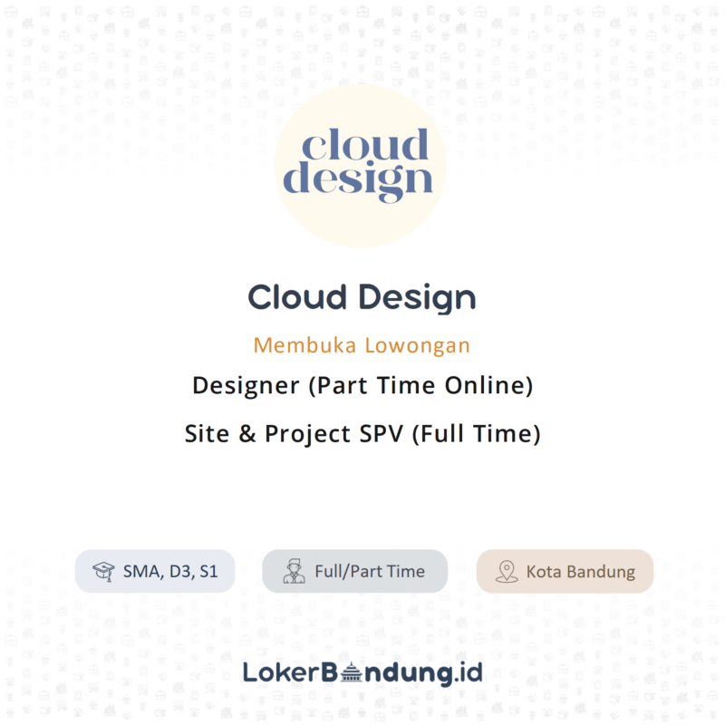 Lowongan Kerja Designer (Part Time Online) - Site & Project SPV (Full ...