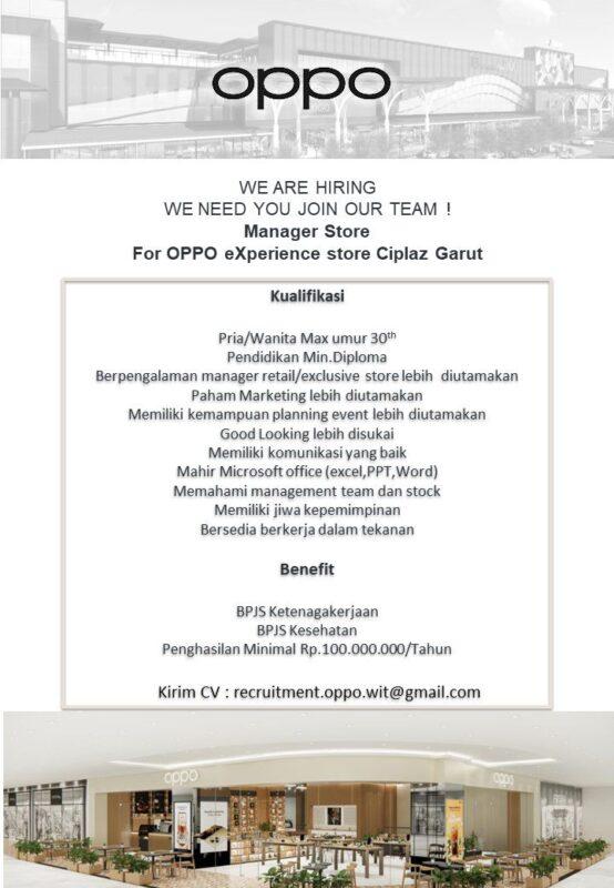 Lowongan Kerja Manager Store di PT. World Innovative Telecommunication ...