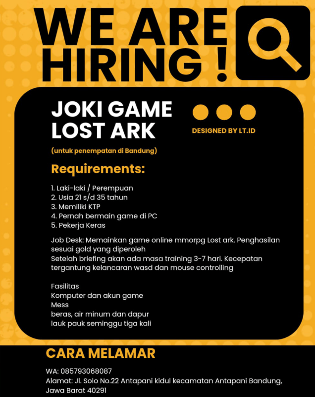 Lowongan Kerja Gamer di Depo Gamer - LokerBandung.id