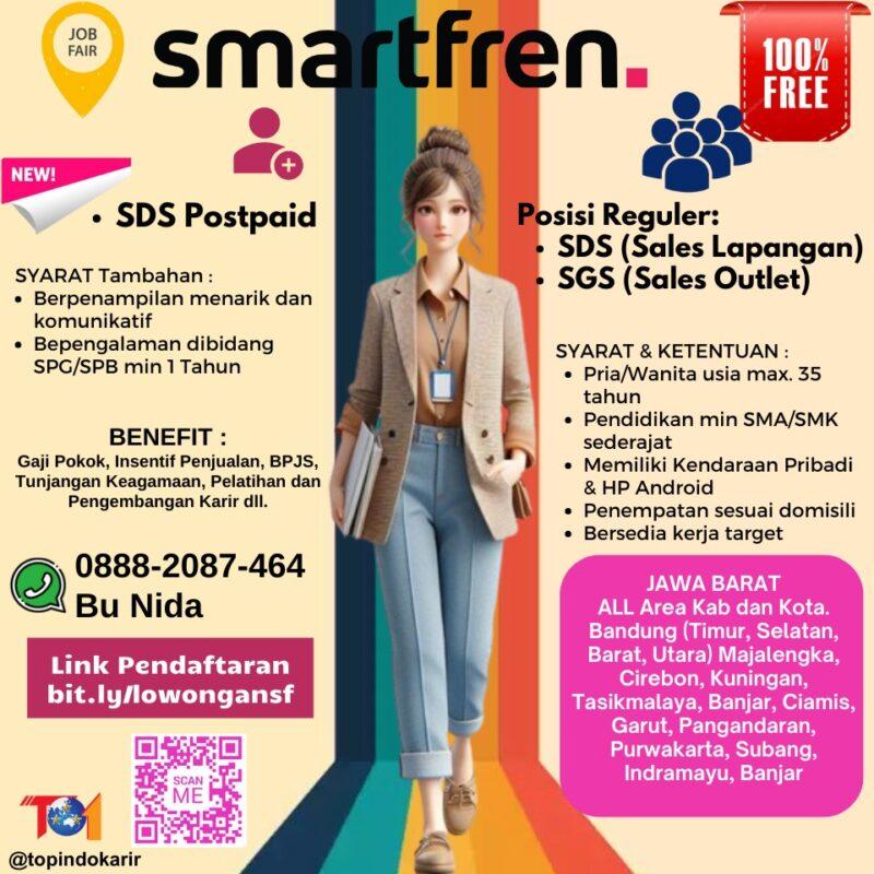 Lowongan Kerja SGS (Sales Outlet) - SDS (Sales Lapangan) di Smartfren - LokerBandung.id