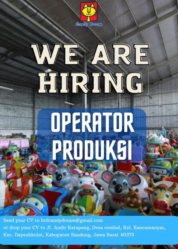 Lowongan Kerja Operator Produksi di CV. Candy Dream - LokerBandung.id