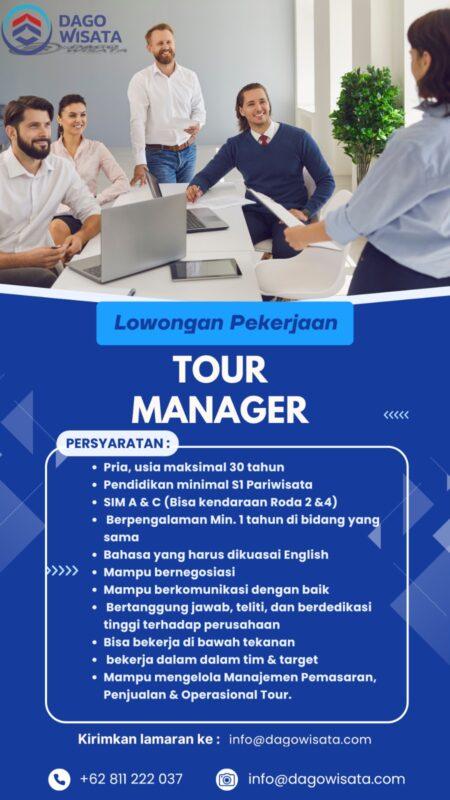 Lowongan Kerja Tour Manager di PT. Dago Wisata Internasional - LokerBandung.id