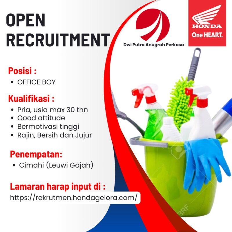 Lowongan Kerja Office Boy di PT. Dwi Putra Anugrah Perkasa - LokerBandung.id