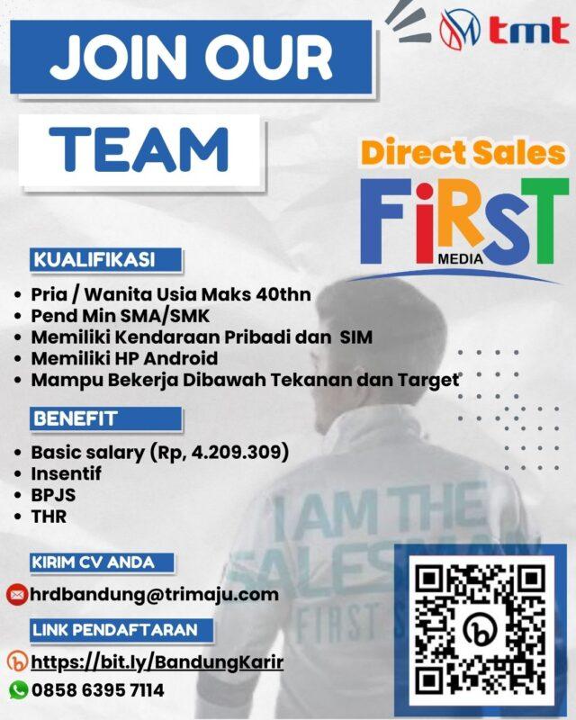 Lowongan Kerja Direct Sales/Sales Door To Door Firstmedia di PT ...