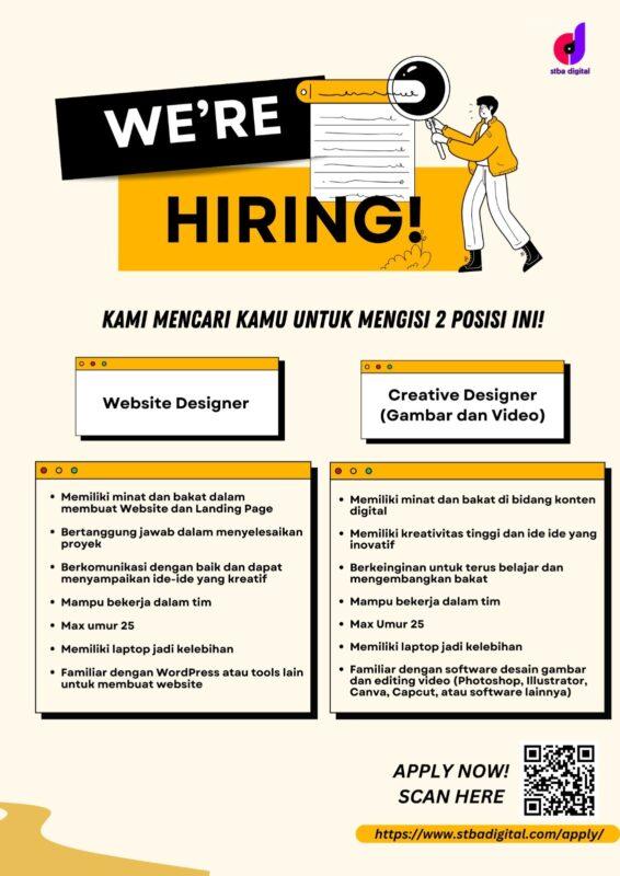 Lowongan Kerja Website Designer - Creative Designer (Gambar dan Video ...