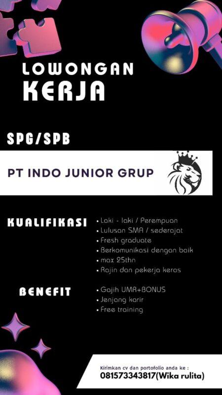 Lowongan Kerja SPG/SPB di PT. Indo Junior Grup - LokerBandung.id