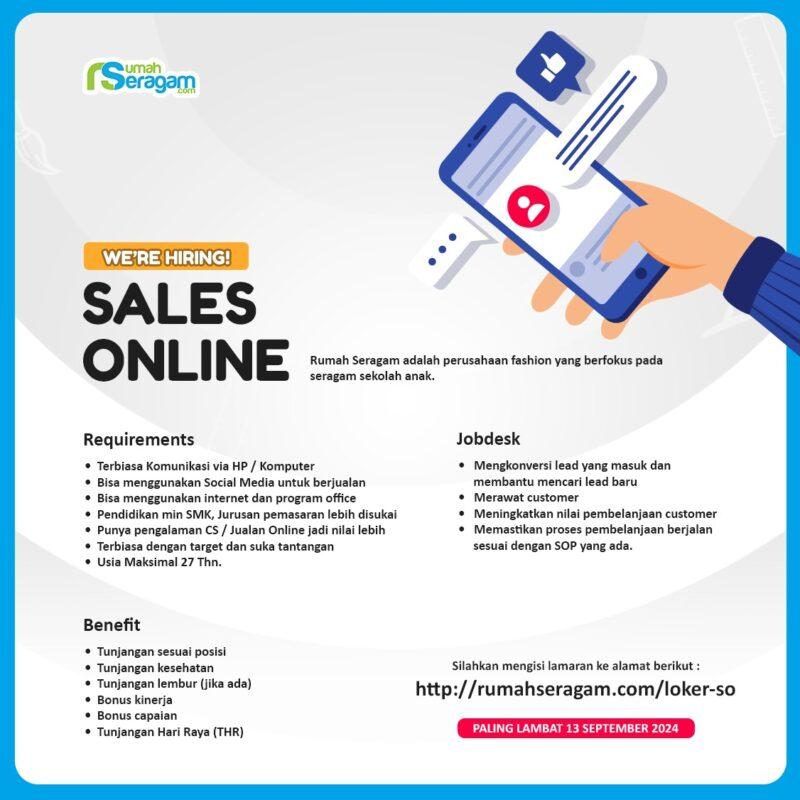 Lowongan Kerja Sales Online di Rumah Seragam - LokerBandung.id