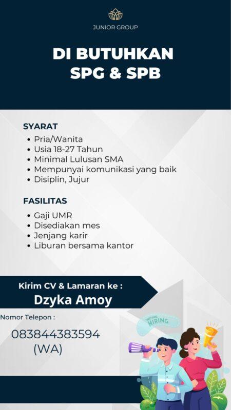 Lowongan Kerja SPG - SPB di Junior Group - LokerBandung.id