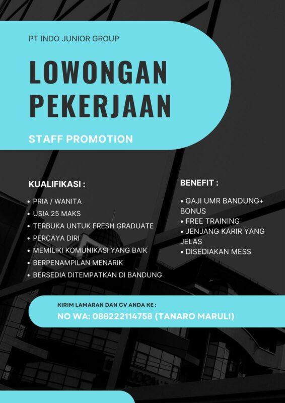 Lowongan Kerja Staff Promotion di PT. Indo Junior Group - LokerBandung.id
