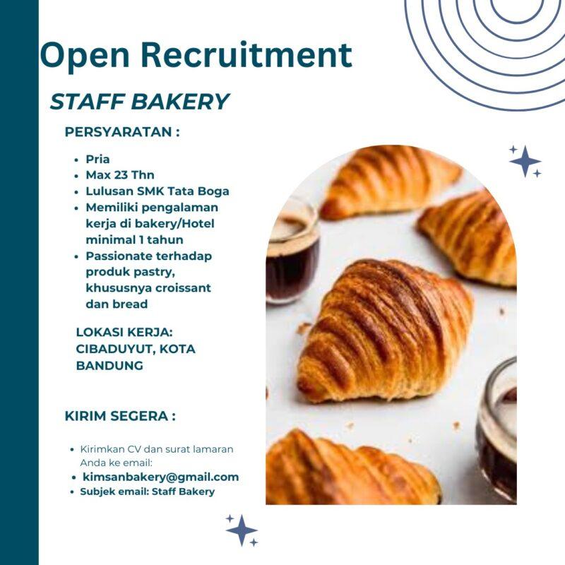 Lowongan Kerja Staff Bakery di Kimsan Bakery - LokerBandung.id