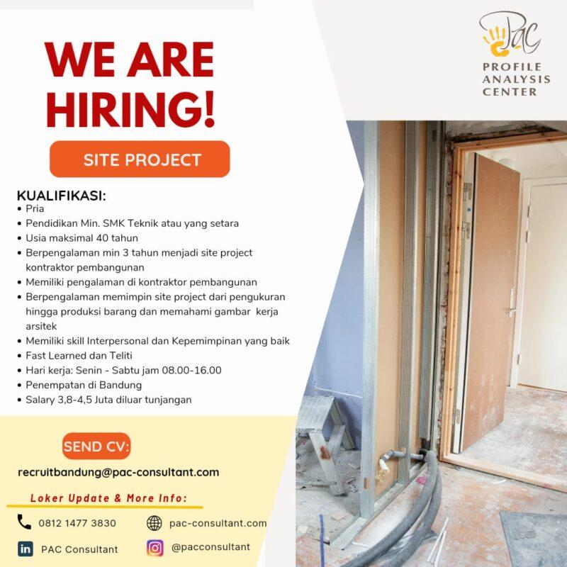 Lowongan Kerja Site Project - Admin Inventory Staff - Accounting Staff ...
