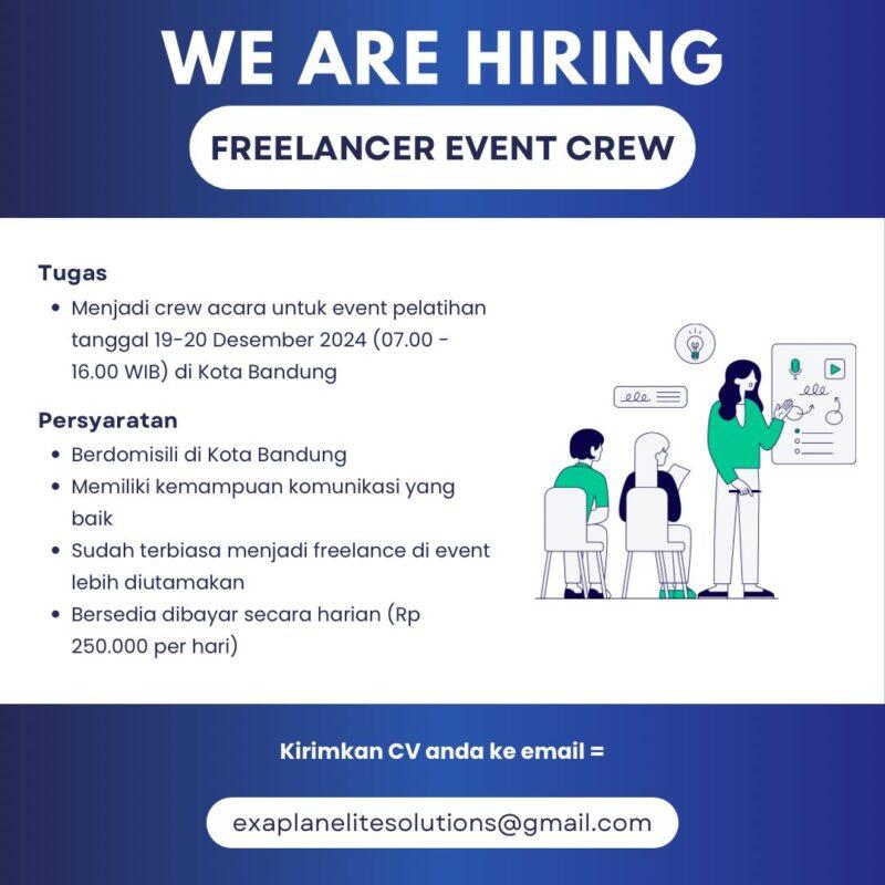 Lowongan Kerja Freelancer Crew Event di Exaplan Training - LokerBandung.id