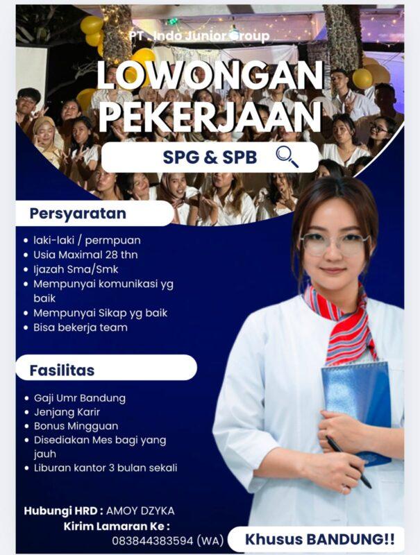 Lowongan Kerja SPG & SPB di PT. Indo Junior Group - LokerBandung.id