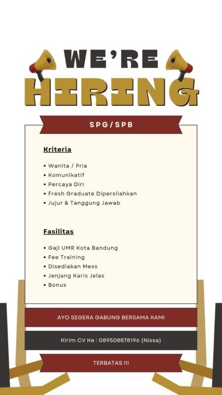 Lowongan Kerja SPG/SPB di PT. Indo Junior Group - LokerBandung.id