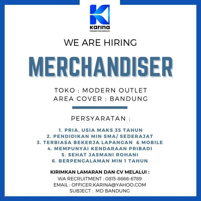 Lowongan Kerja Merchandiser di PT. Karina Adhie Nugraha - LokerBandung.id