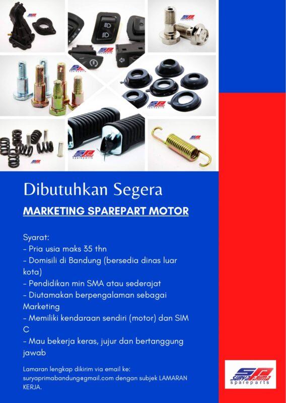 Lowongan Kerja Marketing di Surya Prima Sparepart - LokerBandung.id