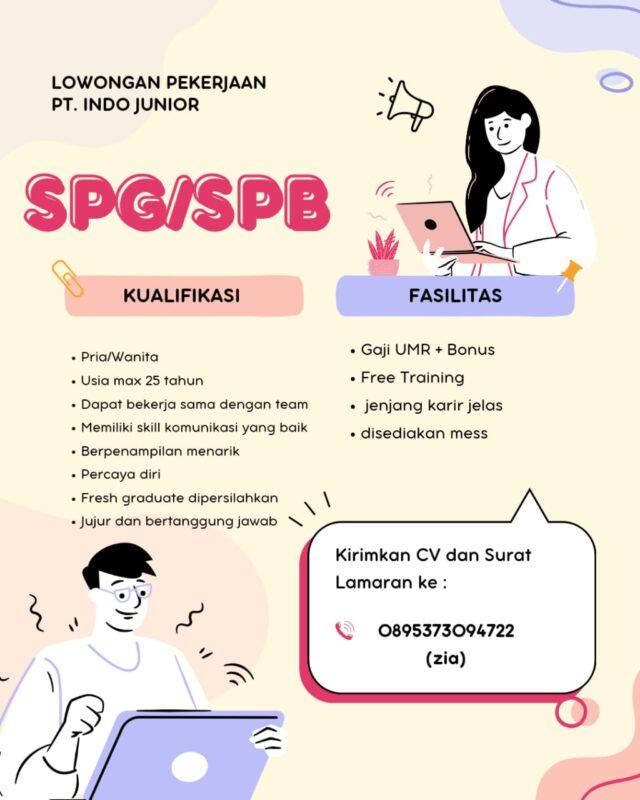 Lowongan Kerja SPG/SPB di PT. Indo Junior Group - LokerBandung.id