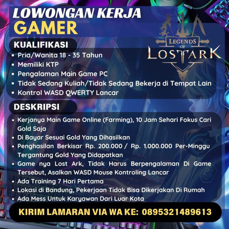 Lowongan Kerja Gamer di Depo Gamer - LokerBandung.id