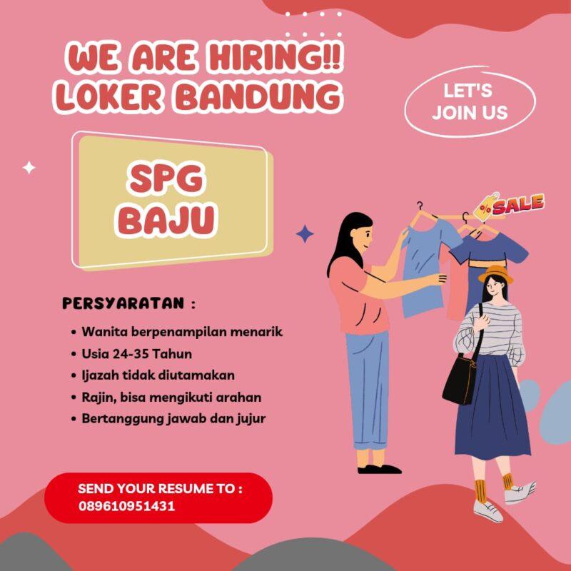Lowongan Kerja SPG Baju di Grobanak - LokerBandung.id