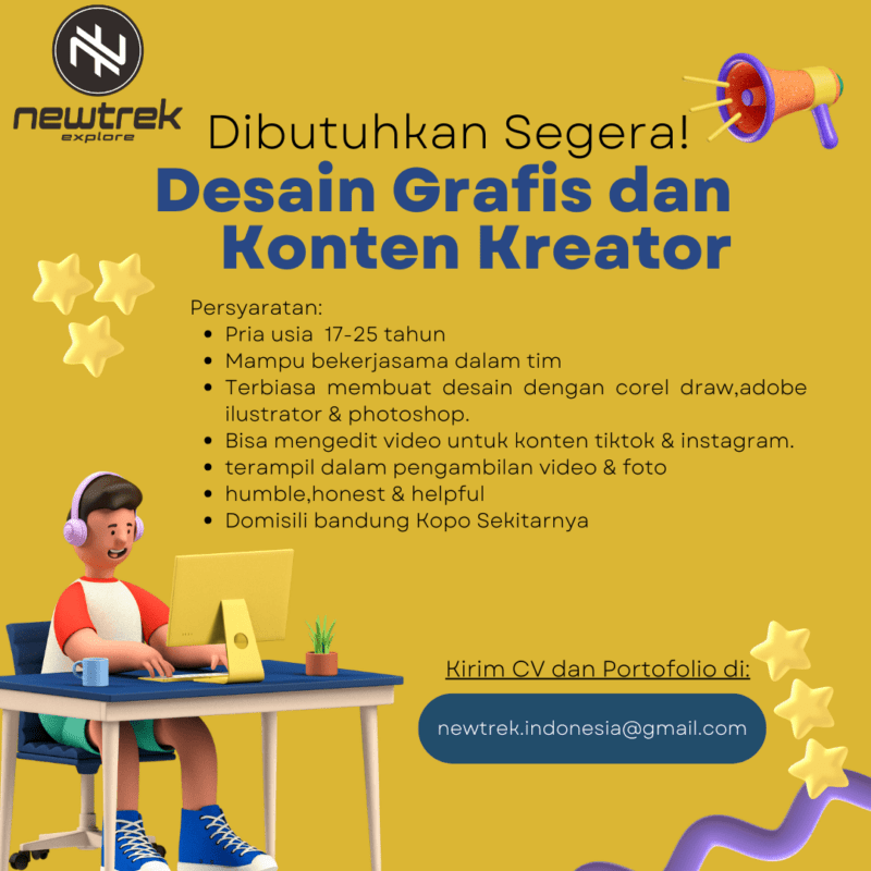 Lowongan Kerja Desain Grafis di Newtrek Explore - LokerBandung.id