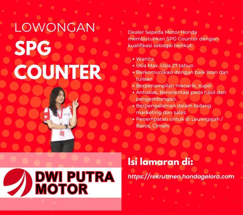 Lowongan Kerja SPG Counter di PT. Dwi Putra Anugrah Perkasa ...