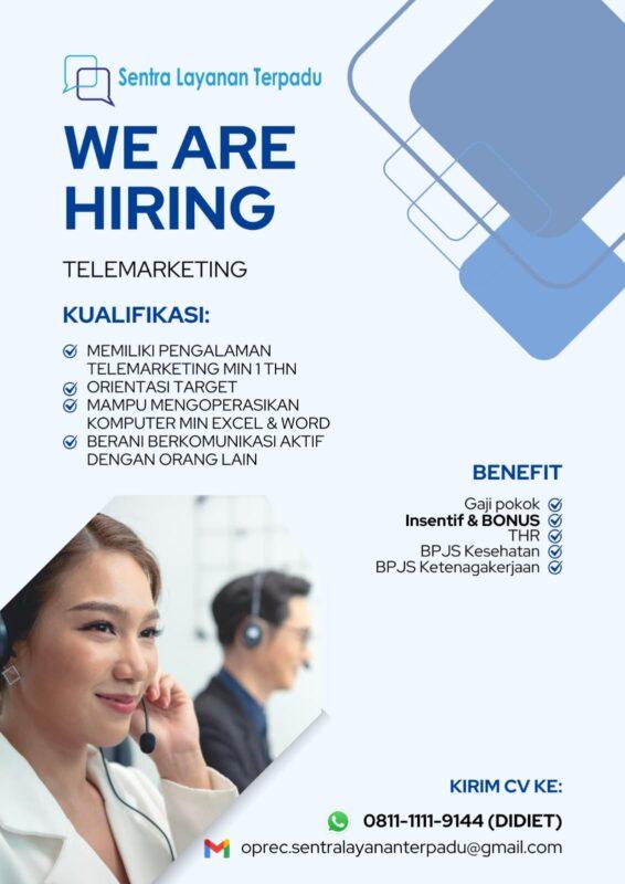 Lowongan Kerja Telemarketing di PT. Sentra Layanan Terpadu - LokerBandung.id