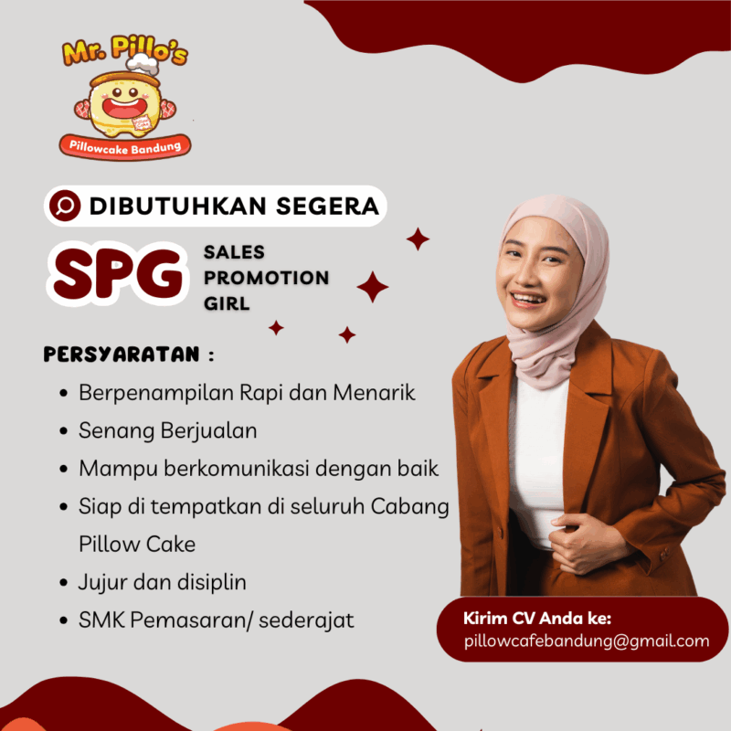 Lowongan Kerja SPG - Kasir di Pillow Cake Bandung - LokerBandung.id