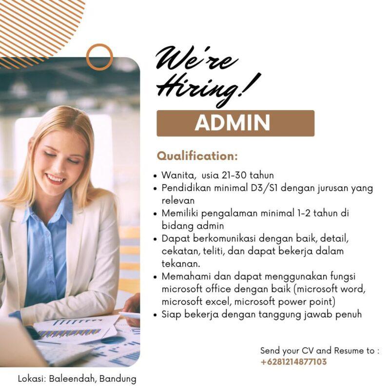 Lowongan Kerja Admin di Purnama Abadi - LokerBandung.id
