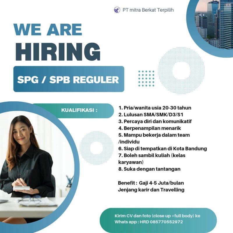 Lowongan Kerja SPG/SPB Reguler di PT. Mitra Berkat Terpilih - LokerBandung.id