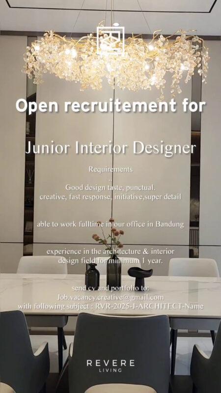 Lowongan Kerja Junior Interior Designer di Revere - LokerBandung.id
