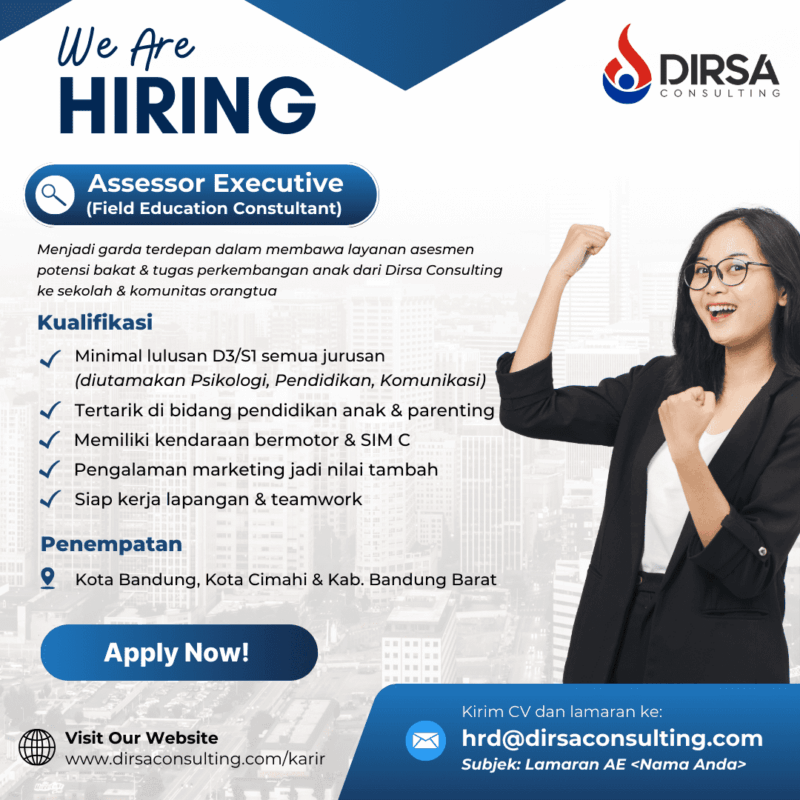 Lowongan Kerja Asessor Executive di Dirsa Consulting - LokerBandung.id