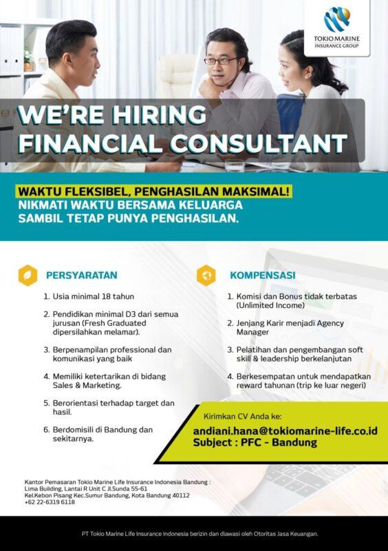 Lowongan Kerja Financial Consultant di PT. Tokio Marine Life Insurance ...