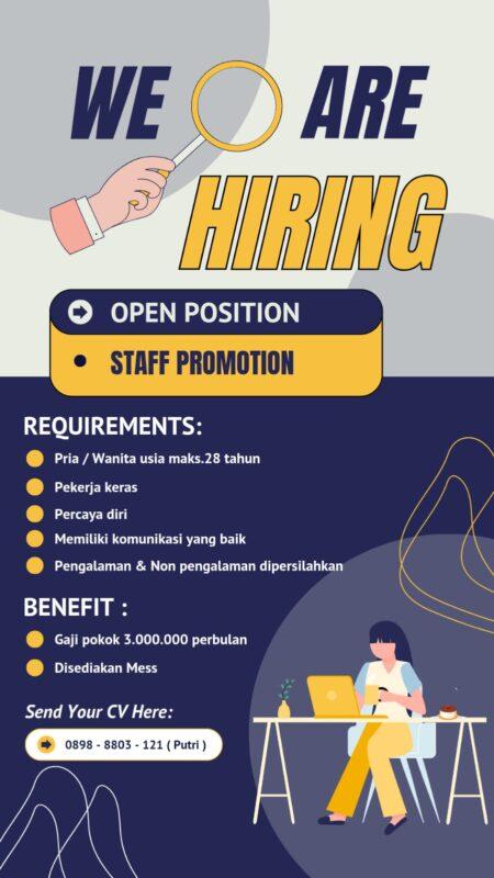 Lowongan Kerja Staff Promotion di PT. Indo Junior Group - LokerBandung.id