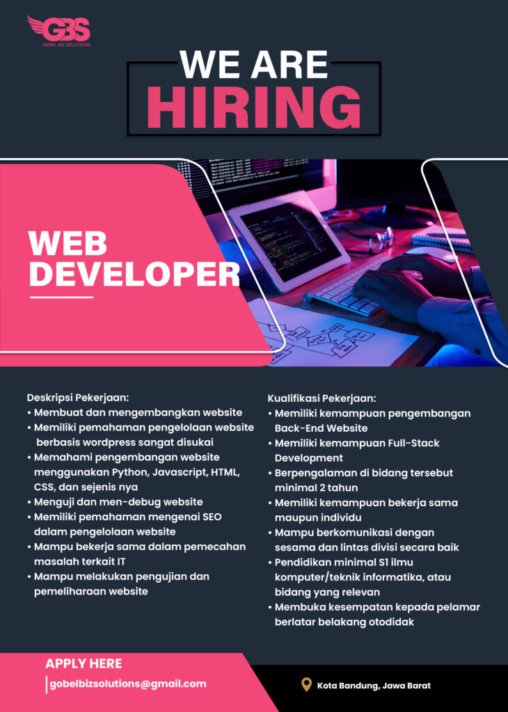 Lowongan Kerja WEB Developer - Data Analyst - Tele Marketing - Head ...