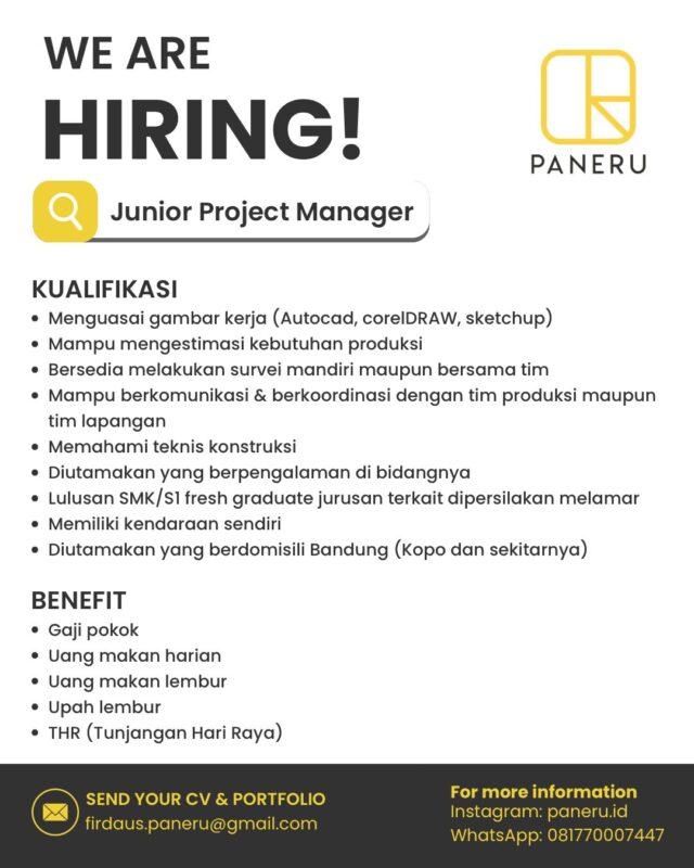 Lowongan Kerja Junior Project Manager di PT. Paneru Bild Yordrim ...