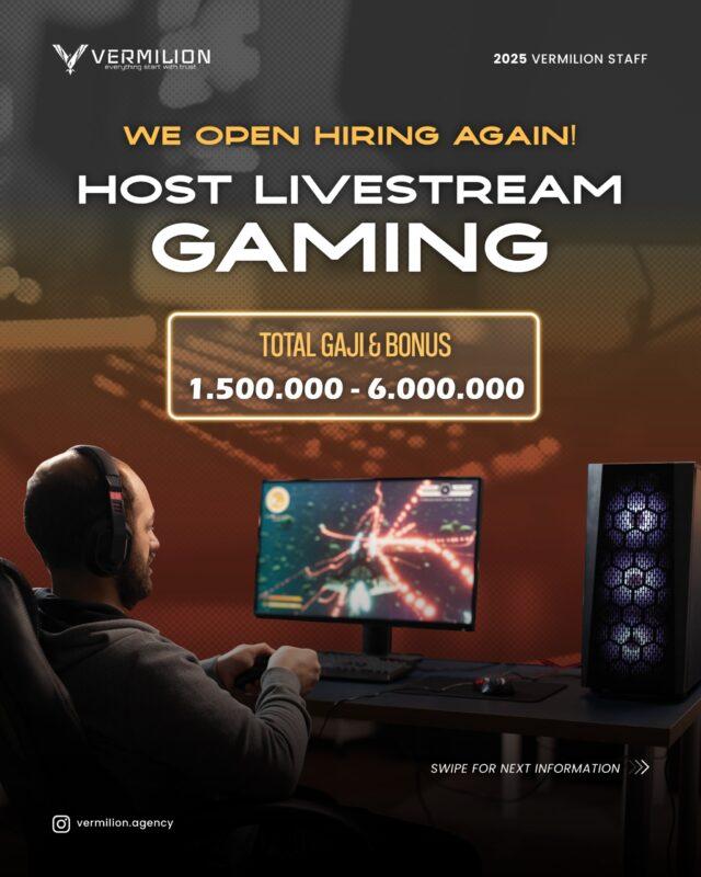 Lowongan Kerja Host Live Stream Gaming di Vermilion Agency ...