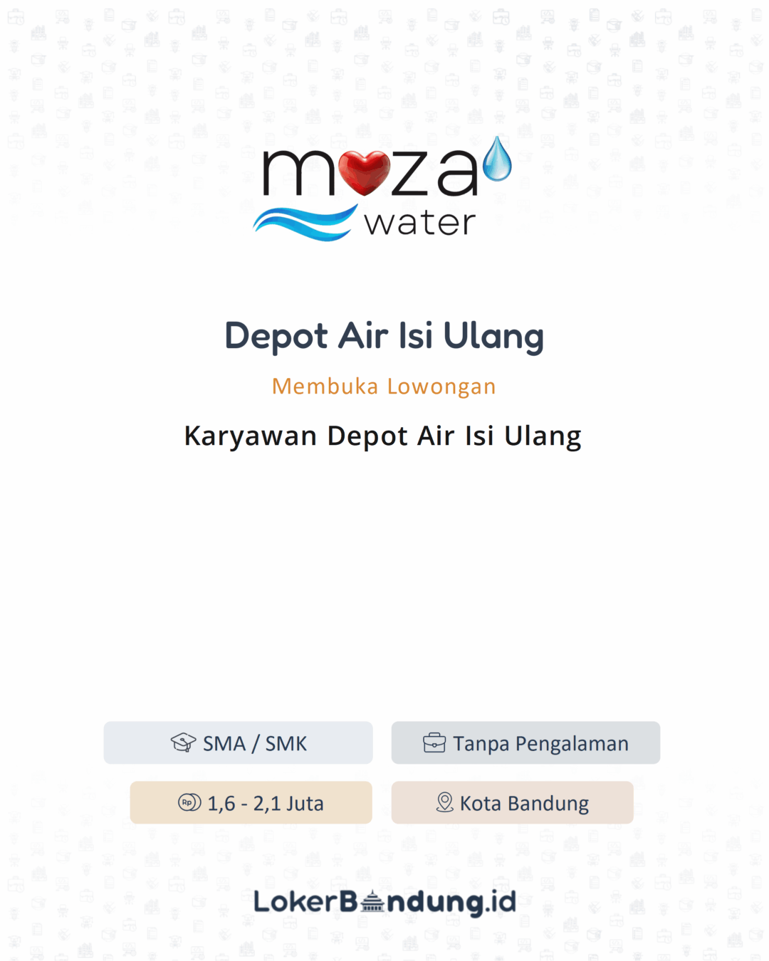 Lowongan Kerja Karyawan Depot Air Isi Ulang di Depot Air Isi Ulang ...