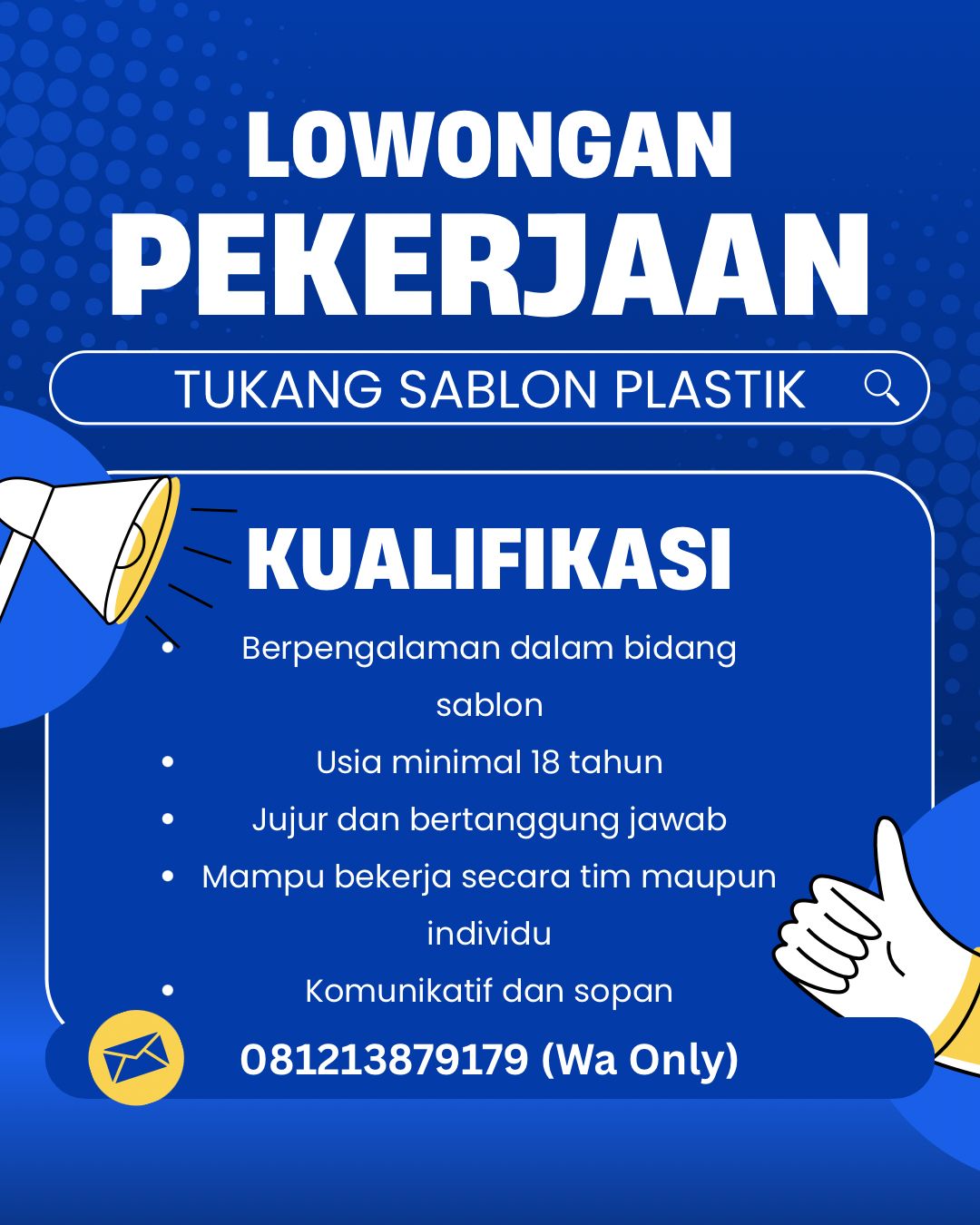 Lowongan Kerja Tukang Sablon Plastik di Jaya88 - LokerBandung.id