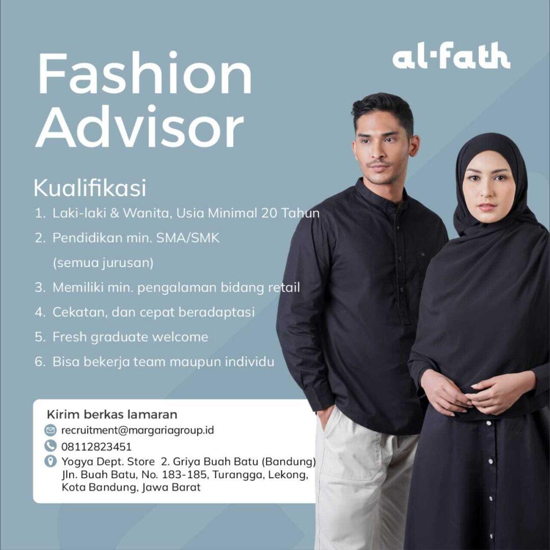Lowongan Kerja Fashion Advisor di Margaria Group (Karita, Alfath ...